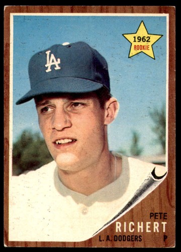 1962 Topps #131 Pete Richert Excellent RC Rookie Dodgers ID:234974 | eBay