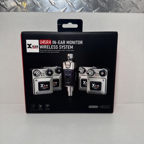 Xvive U45R4 In-Ear Wireless Monitor System Transmitter/4 Receivers (5.8 ...