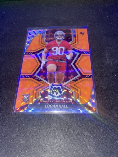 2022 Panini Mosaic Logan Hall REACTIVE ORANGE MOSAIC PRIZM Rookie Card ...