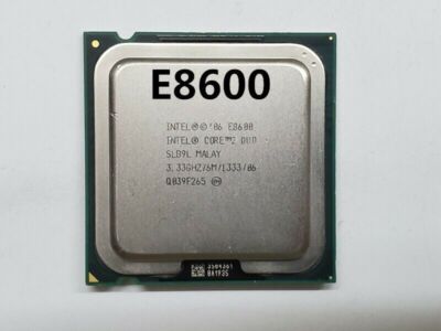 Intel Core 2 Duo E8600 SLB9L 3.33GHz 6M 1333 MHz Socket LGA775 ...