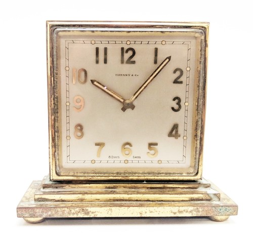 Vintage Tiffany & Co. Concord Gilt-Brass Double-Dialed Eight-Day Desk ...