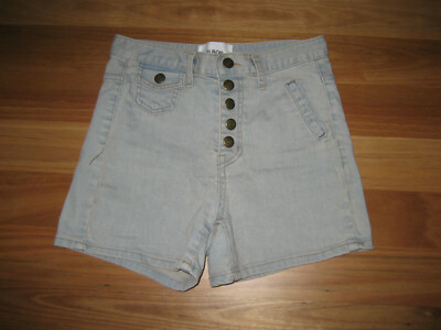 LADIES/ GIRL'S CUTE BLUE DENIM SHORTS BY ELBON THE STYLE SIZE S - AUS 4 ...