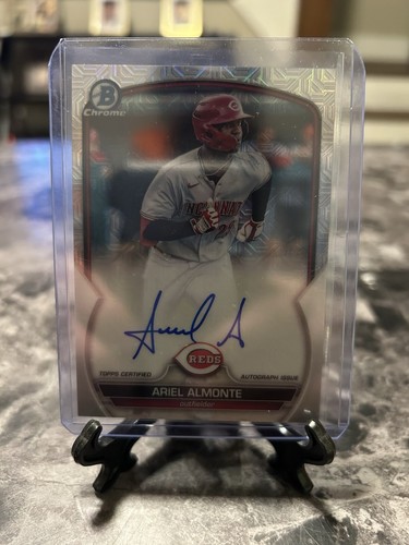 2023 Bowman Chrome Ariel Almonte Auto Mojo Refractor Cincinnati Reds # ...