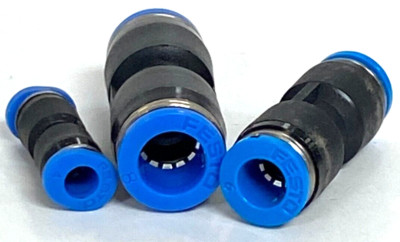 FESTO STRAIGHT ADAPTOR PUSH-IN FITTING ASSORTED LOT OF 3 | eBay