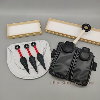 Naruto Cosplay Weapon Leg Bag + Waist Pack + 4 Pcs Kunai Set | eBay