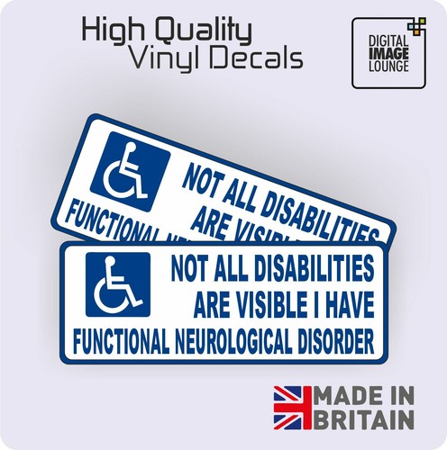 2 X Disability Disabled Mobility - Functional Neurological Disorder Car ...