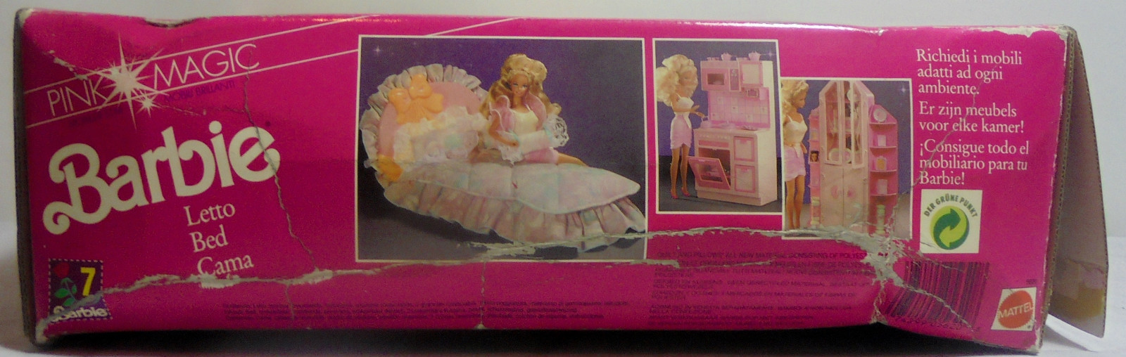 Mattel Vtg 1991 Barbie Pink Ribbons Roses Bed 5620 for sale online | eBay