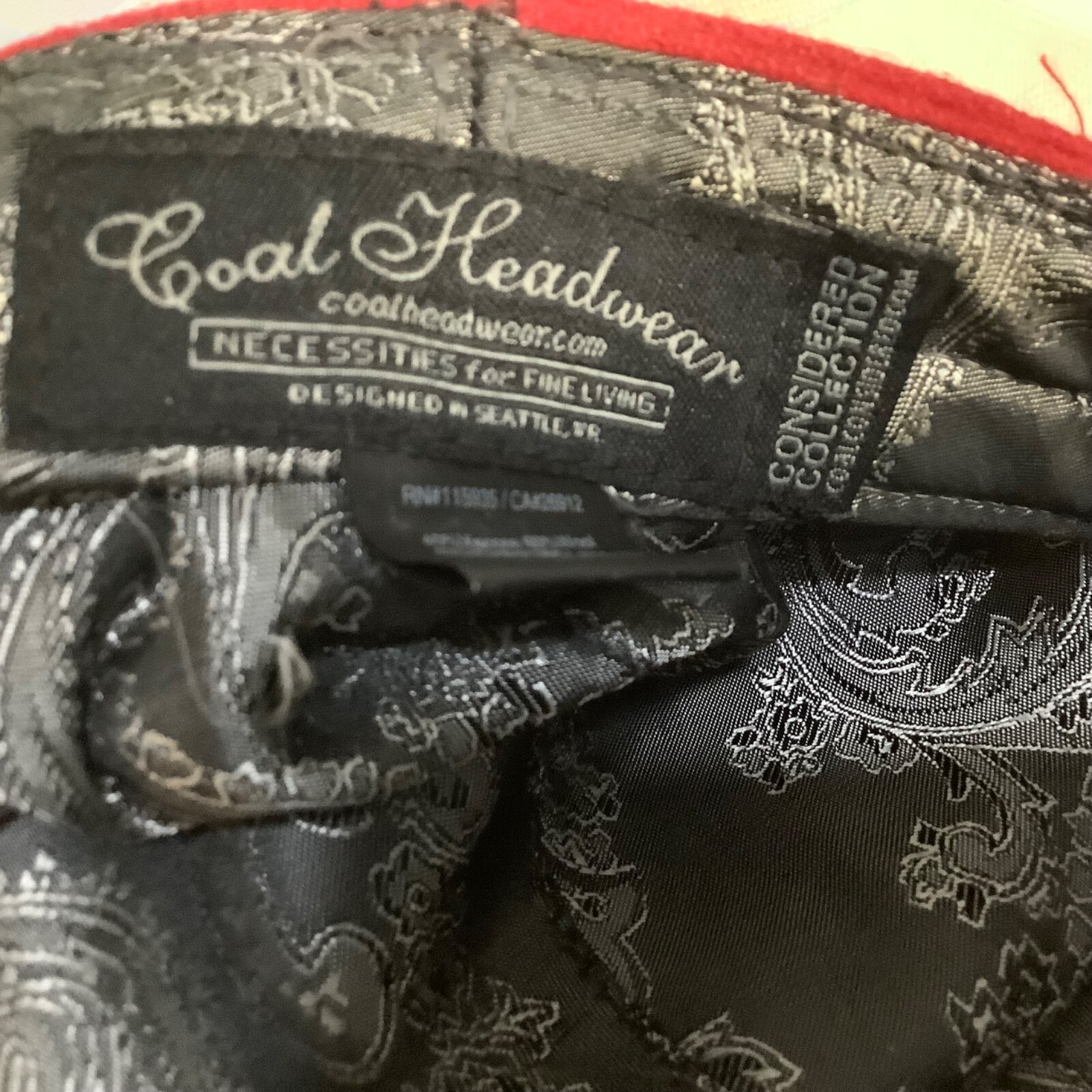 Coal Headwear Hat Womens Bakerboy Style Red Wool Blend Size M | eBay