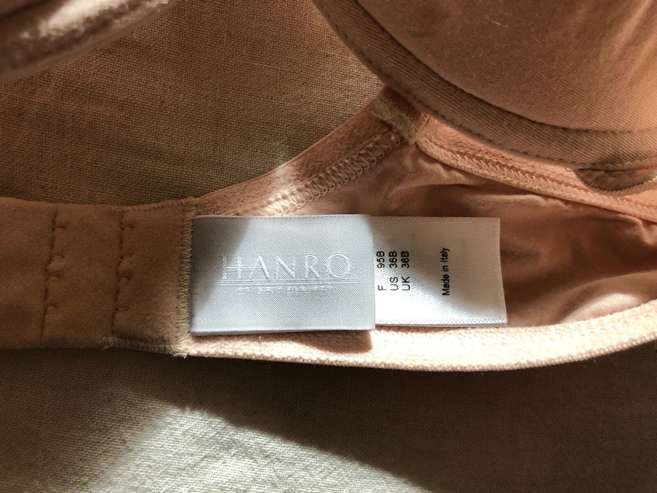 Hanro Women's Beige Solid Smooth Sensation Underwire T-Shirt Bra Size ...