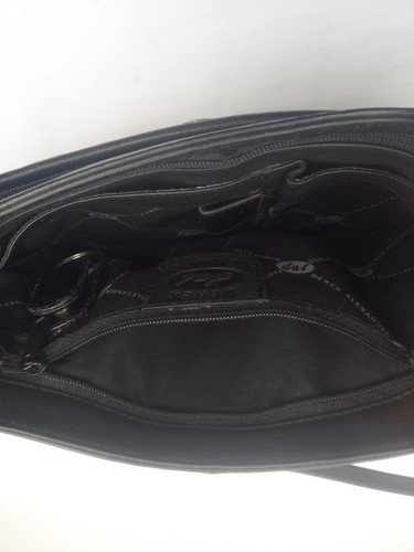 Derek Alexander Flip Snap Closure Adjustable Cross Body Shoulder Black ...