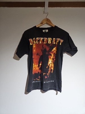 Vintage 1998 Universal Studios Backdraft Movie Promo Ride T-Shirt SIZE ...
