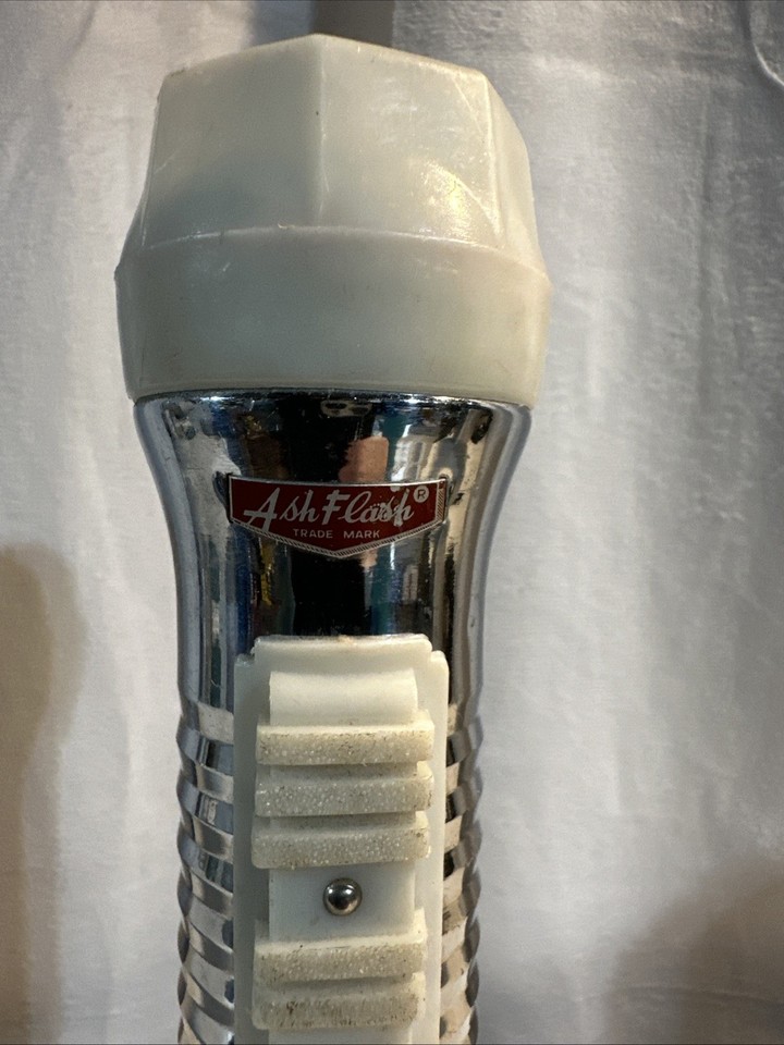 Vintage Ash Flash White Flashlight Tested And Working | eBay
