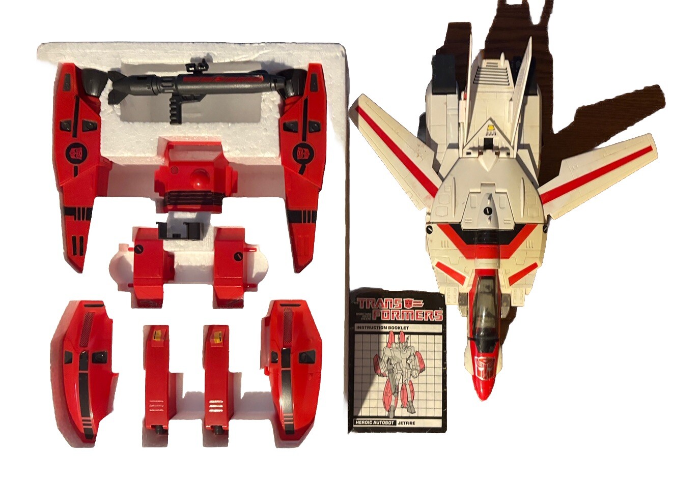 Hasbro Transformers G1 Jetfire Figure 100% Complete w/ Box & 1/2 ...