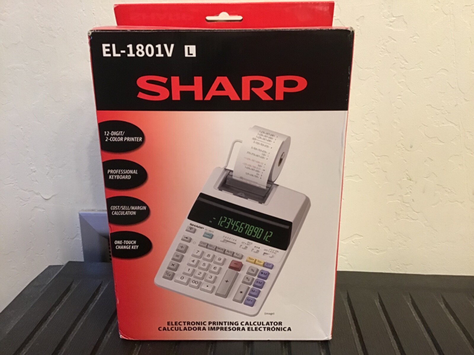 Sharp EL-1801V Electronic Printing Calculator - NEW open box ...
