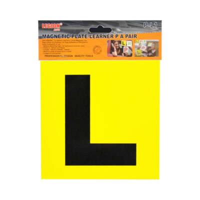 Driver Strong Magnetic L Plate Yellow Easy to install Durable Premium ...