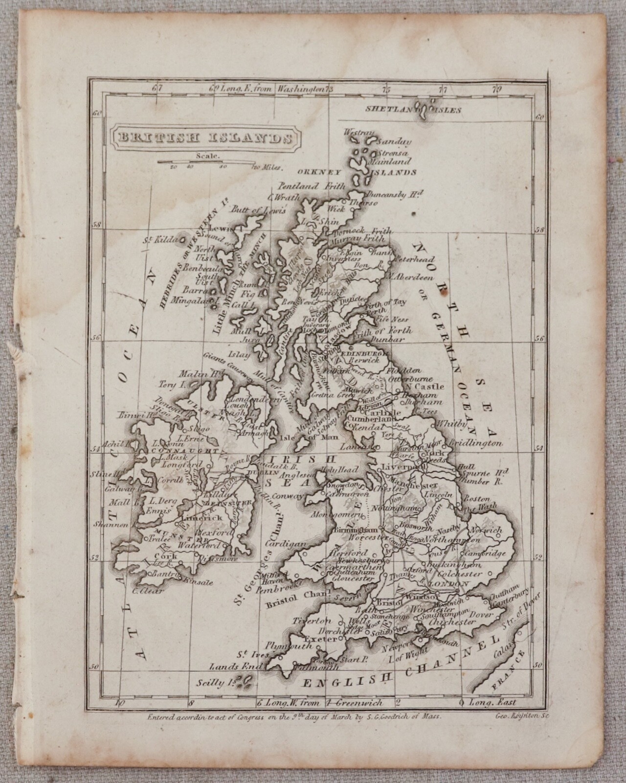 19th Century England Map