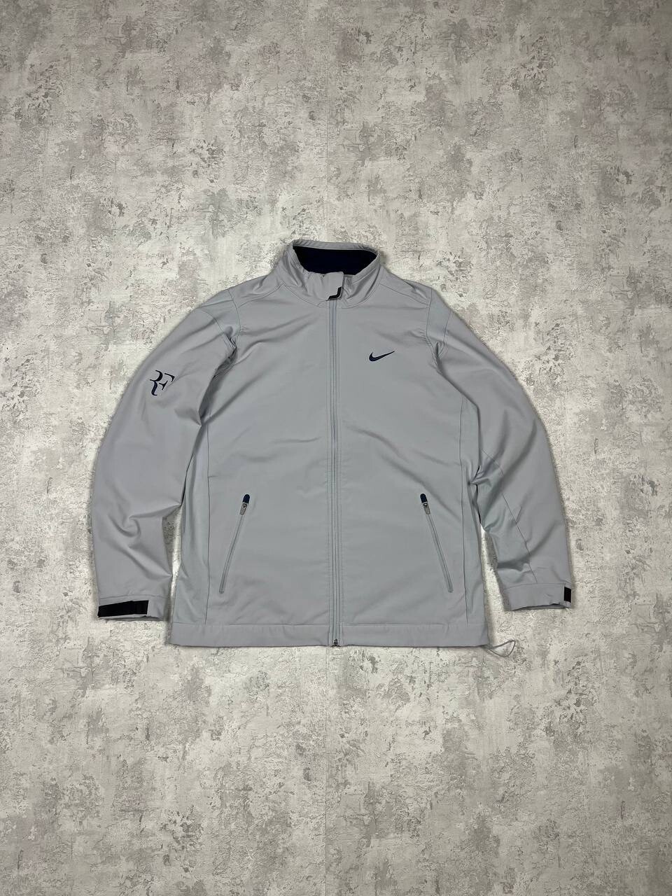 Nike RF Roger Federer 2012 Gray Light Jacket Size L - Gem