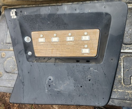 1972 Crestliner Deep Vee 23 Boat Cuddy Cruiser Ignition Switch Panel ...