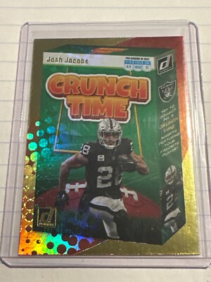 2023 Panini Donruss JOSH JACOBS Crunch Time Case Hit #CT-9 Las Vegas ...