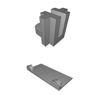 Solidoodle Press Extruder Fan Bracket and Horizontal Plate | eBay