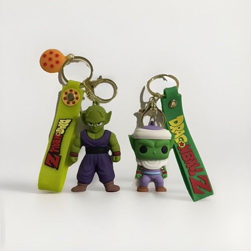 2 Pcs Dragon Ball Z Piccolo Keychain Figure Anime Backpack Clip Keyring ...