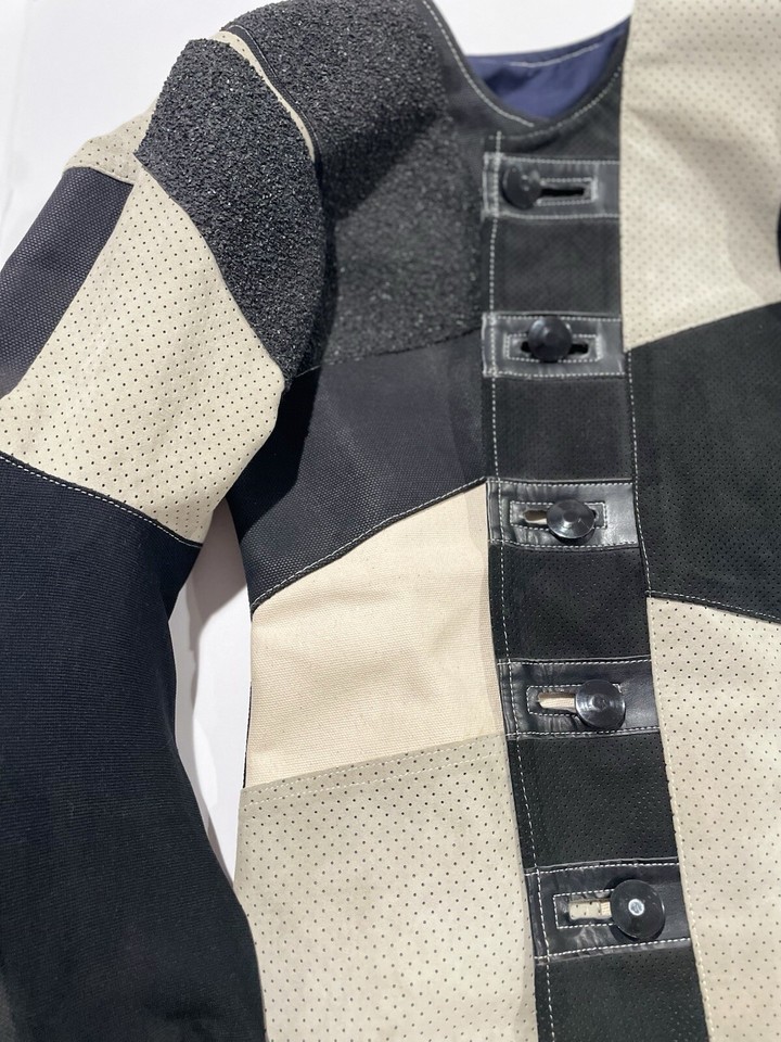 CHAMPIONS CHOICE Competition Shooting Jacket Coat Black White HEAVY ...