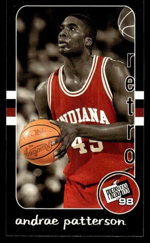 1998-99 Press Pass '98 Retro Mini Andrae Patterson Indiana Hoosiers #RT ...