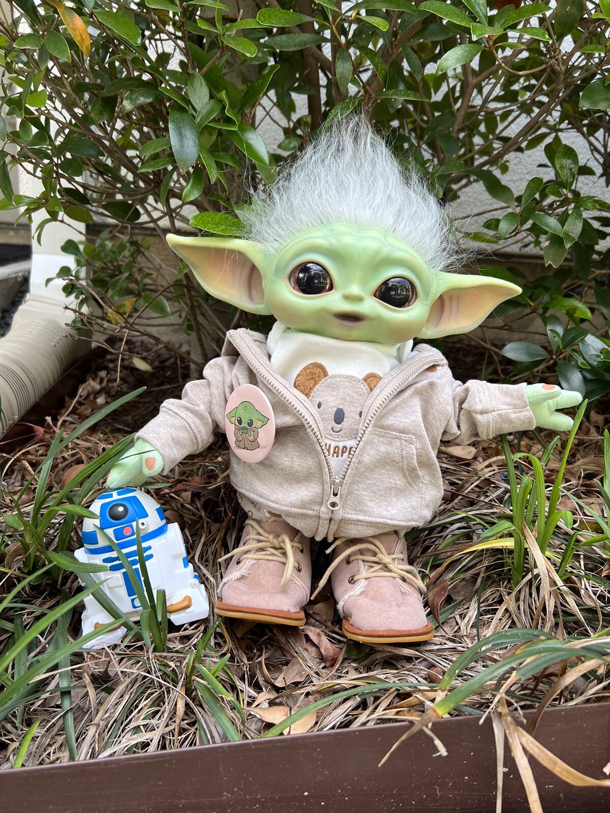 Custom painted Baby Yoda, TheChild, Grogu, Realistic , micro rooted ...