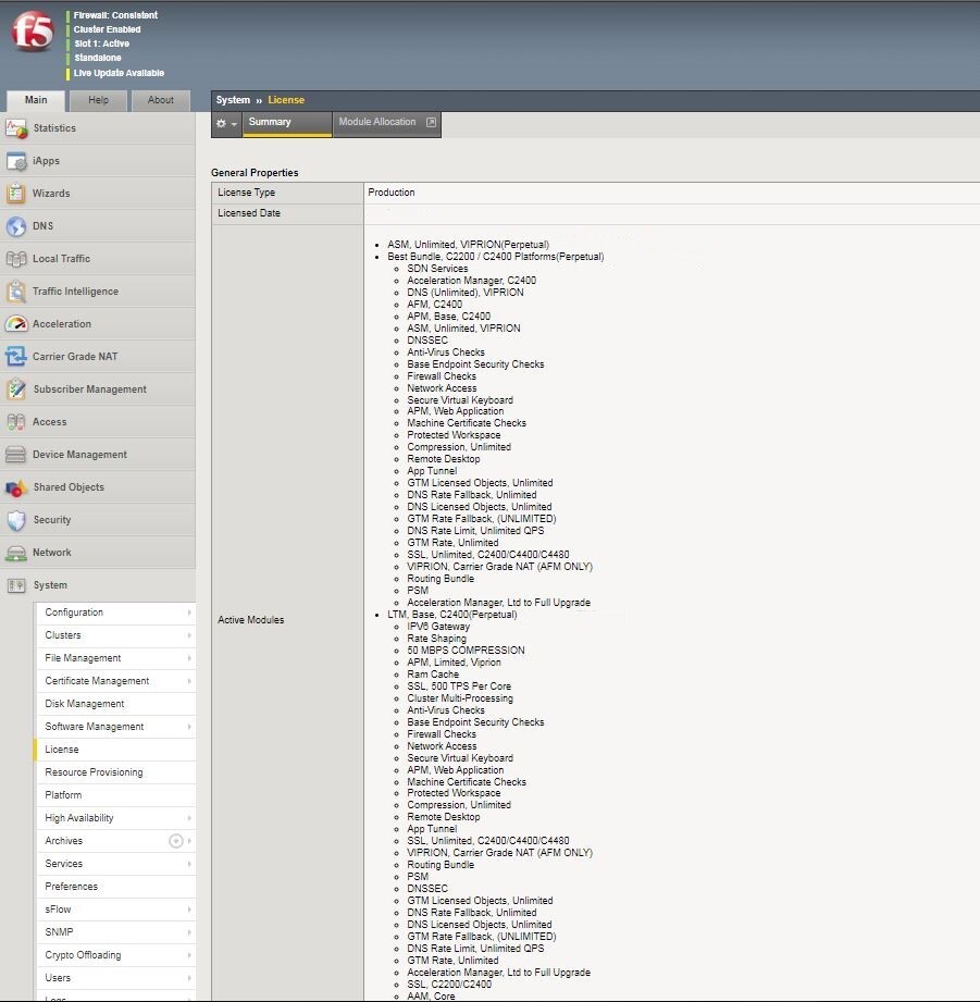 F5-VPR-LTM-C2400-AC Viprion 2400 w/ B2250 blades+ Best Bundle Lic,Wty ...