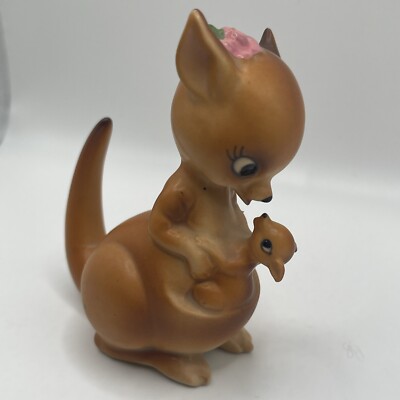 Rare HTF Josef Originals Kangaroo With Joey Figurine Original Stickers ...
