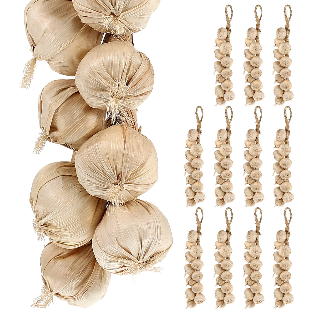 12 pcs halloween party props faux garlic props artificial vegetables ...
