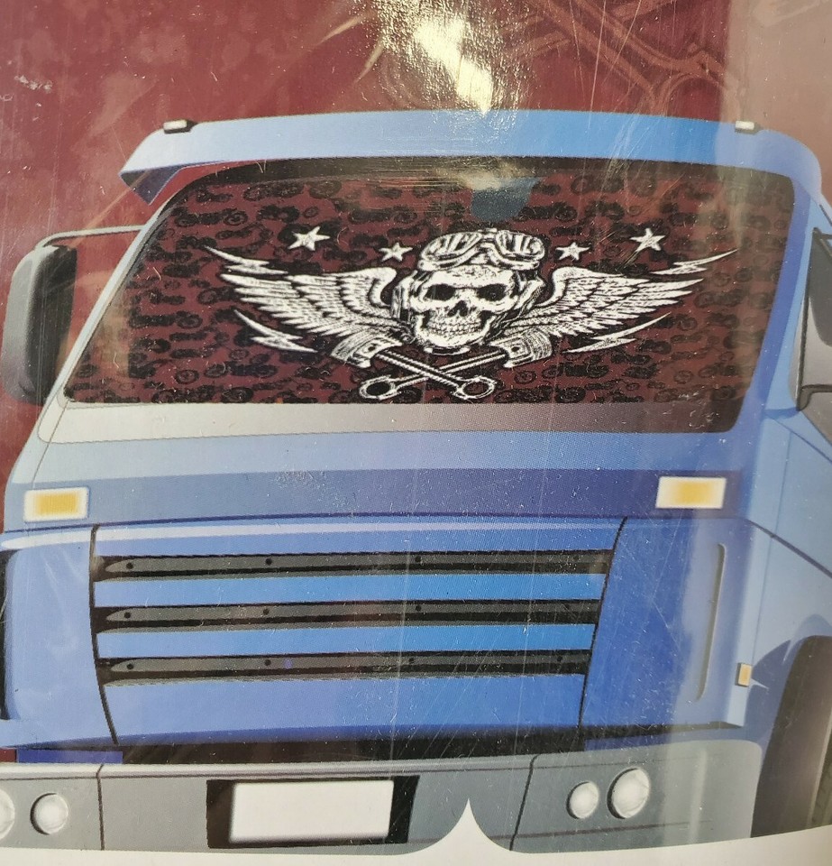 MOTORCYCLE DUDE - Universal Car/Truck Window Sun Shade Windshield | eBay