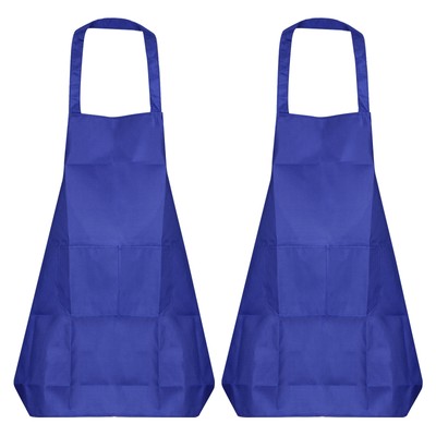 2pcs Kitchen Cooking Aprons Art Aprons Artist Painting Apron Blue ...