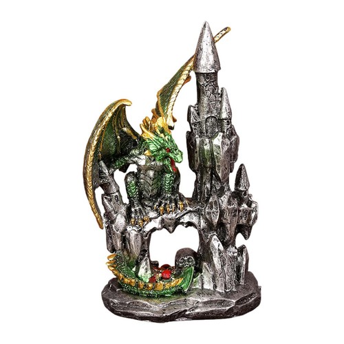 Resin Dragon Figurines Battle Dragon Statue Collectible Craft Halloween ...