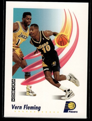 1991-92 SkyBox #112 - Vern Fleming - Indiana Pacers NBA Basketball Card ...