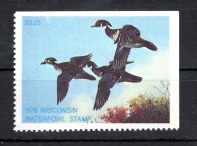 US Duck stamps- Wisconsin- 1978 mnh single (D129/D430) | eBay
