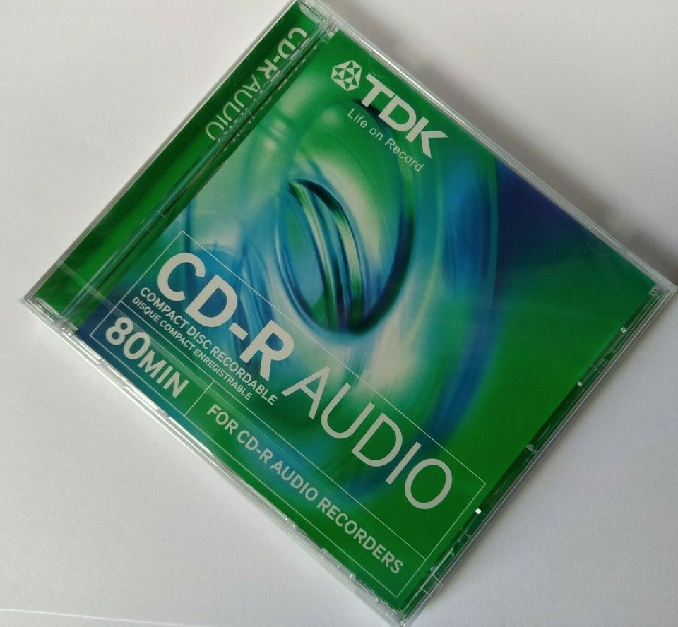 TDK CD-R80 CD-RX80JCA Audio Music Recordable Blank CDR 80 Mins - NEW ...