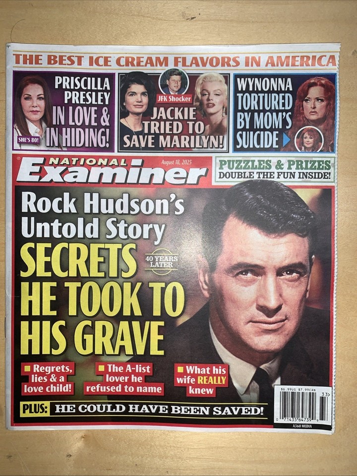 The National Enquirer Paper Magazine Lot 8/18/25 & 8/25/25& People 8/18 ...