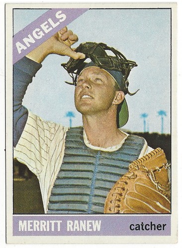 1966 Topps Merritt Ranew #62 California Angels Catcher | eBay