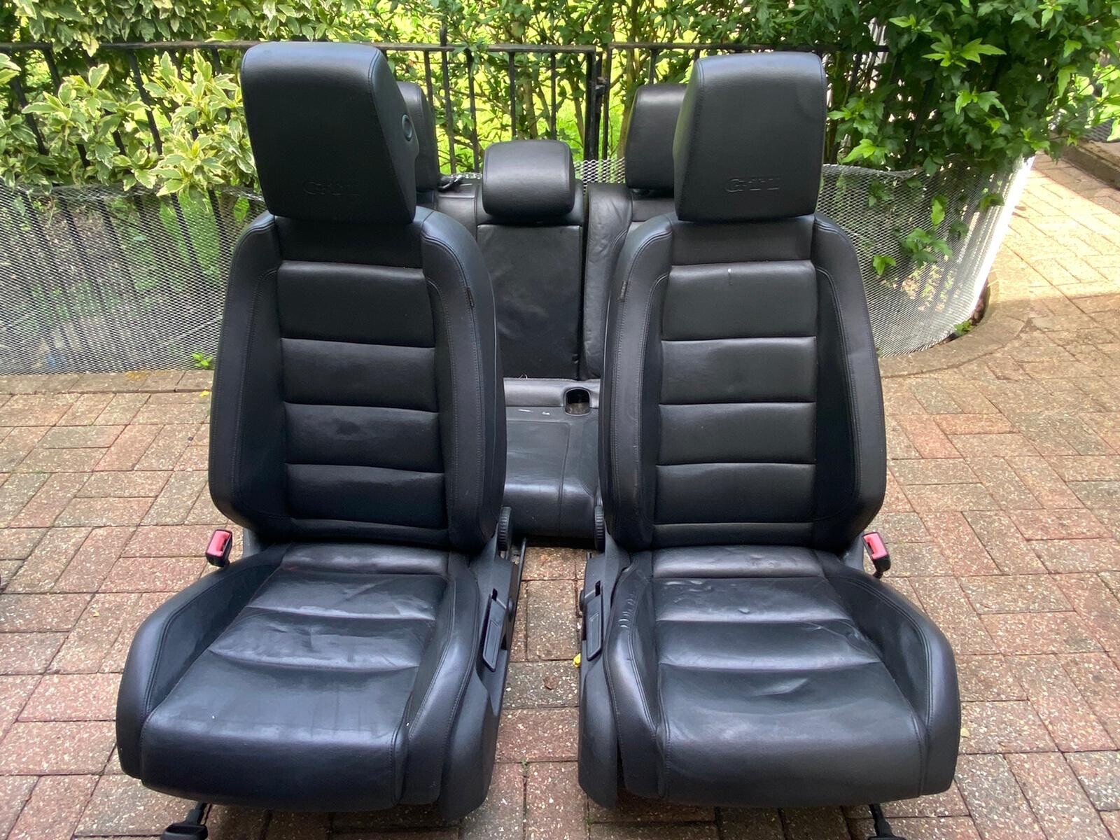 golf mk6 gti leather seats interior complete front and rear | eBay