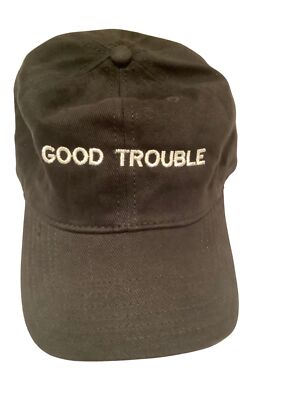 Good Trouble Hat - Adjustable - Quality embroidered - John Lewis Quote ...