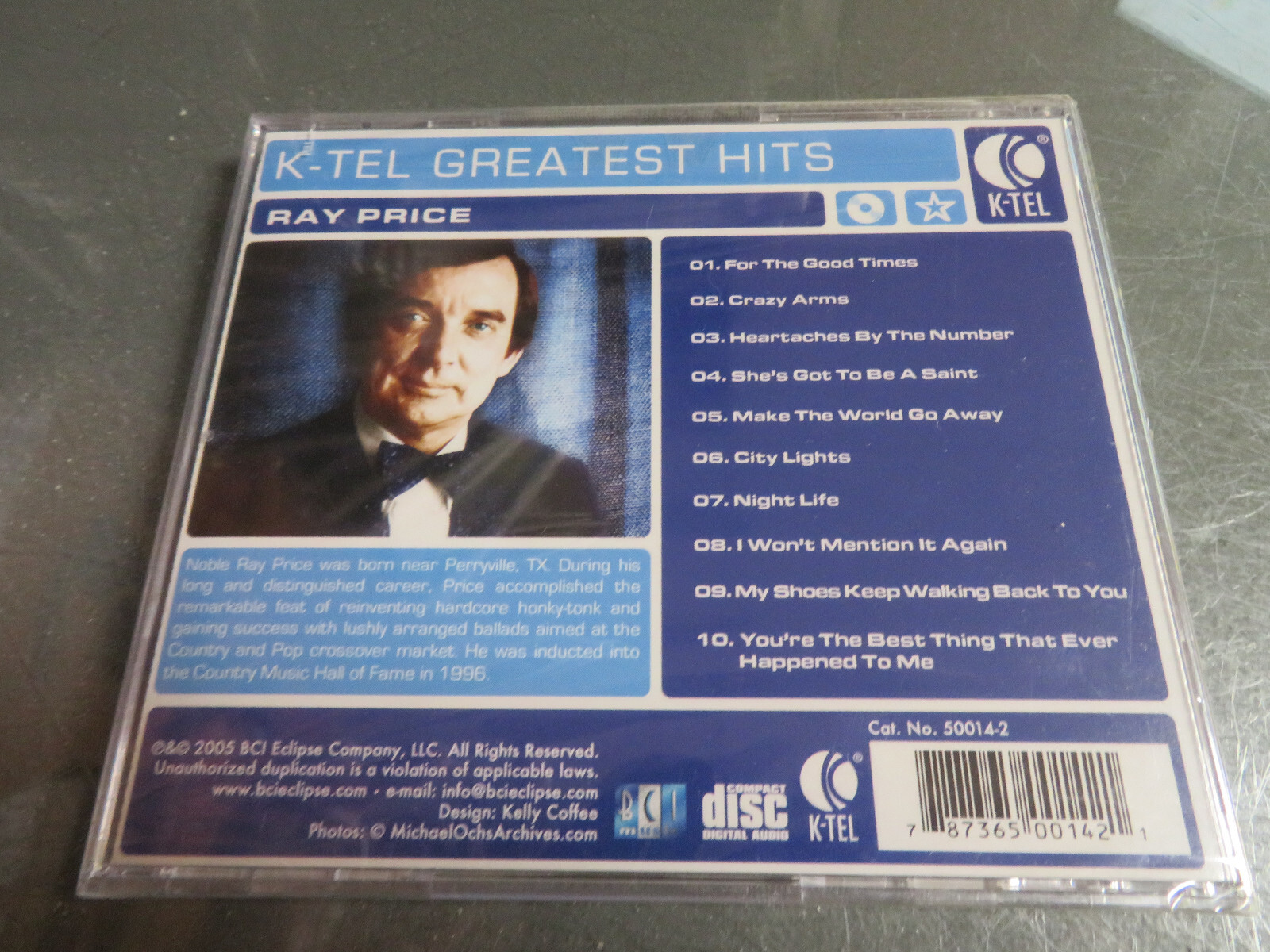 K-Tel Greatest Hits by Ray Price (CD, Dec-2005, K-Tel Distribution) for ...