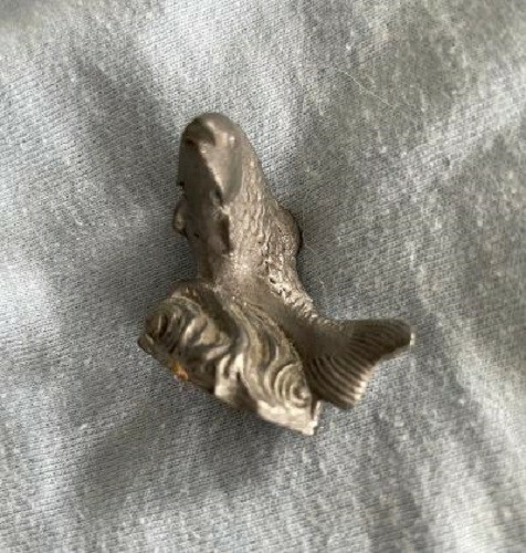 Pewter Fish Nautical Sea Life Fishing Miniature Figurine - Game Piece ...