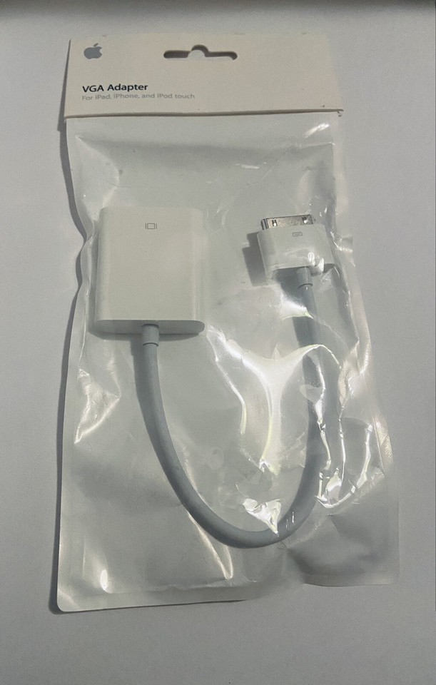Genuine Apple VGA Adapter for iPad, iPhone and iPod Touch (30-pin to ...