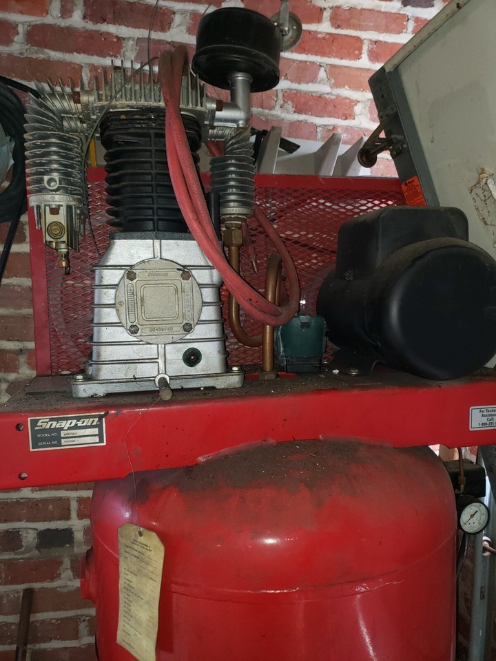 Snap On 7.0 hp 80 gallon three phase air compressor 175 psi max ...