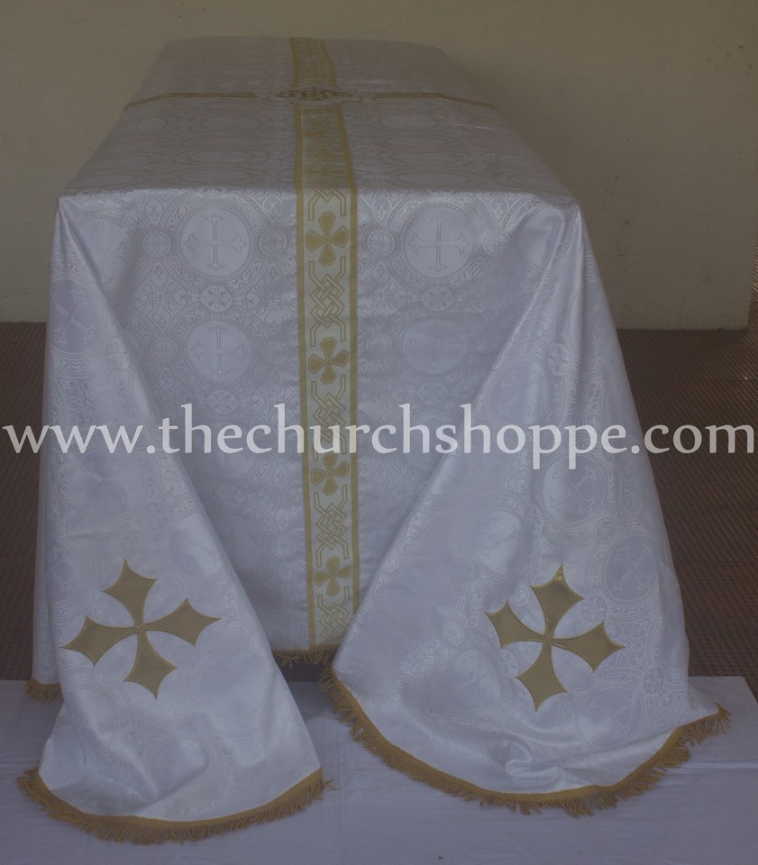 White Funeral Pall Size - 8'x12' Lined Catholic Requiem mass ,Funeral ...
