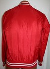 Vintage 80s RUNYON Sportswear Red Polyester Satin Windbreaker Ringer ...