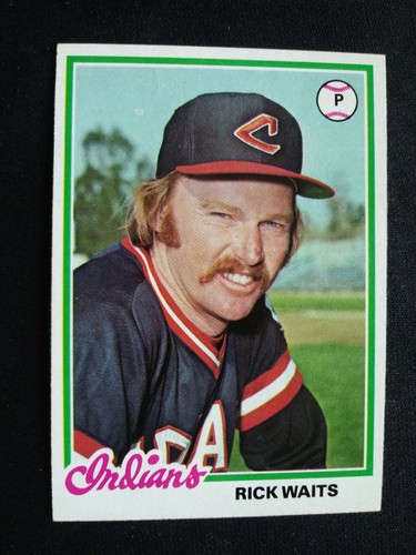 1978 Topps Baseball Card # 37 Rick Waits - Cleveland Indians (EX) | eBay