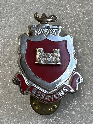 US ARMY ENGINEER CORPS ESSAYONS HAT/LAPEL PIN CREST | eBay
