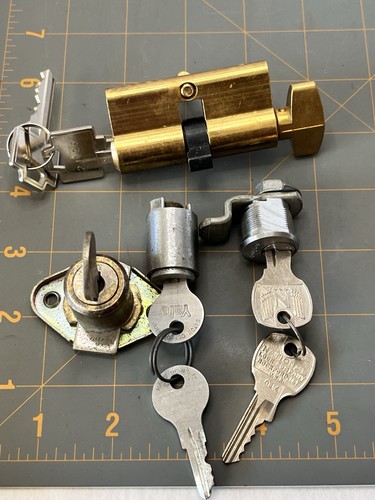 Mixed Lot Vintage used Drawer Desk Cabinet Locks with keys SLT | eBay